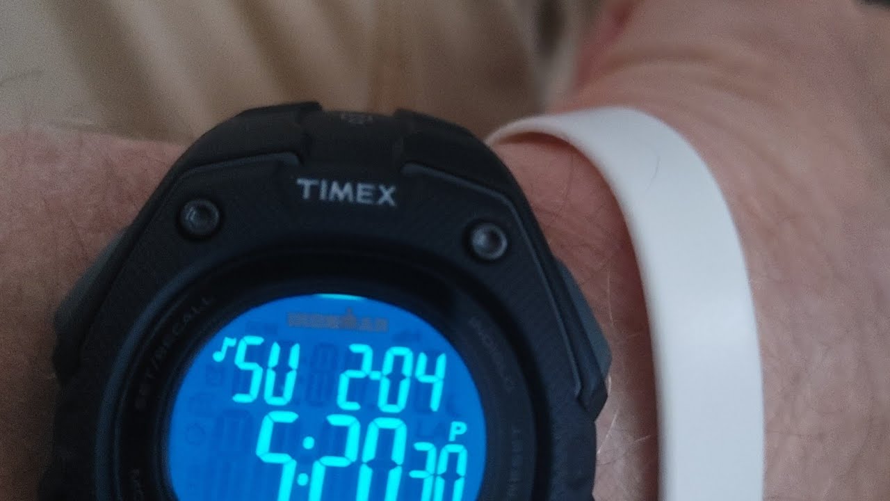 Timex Ironman negative display - YouTube