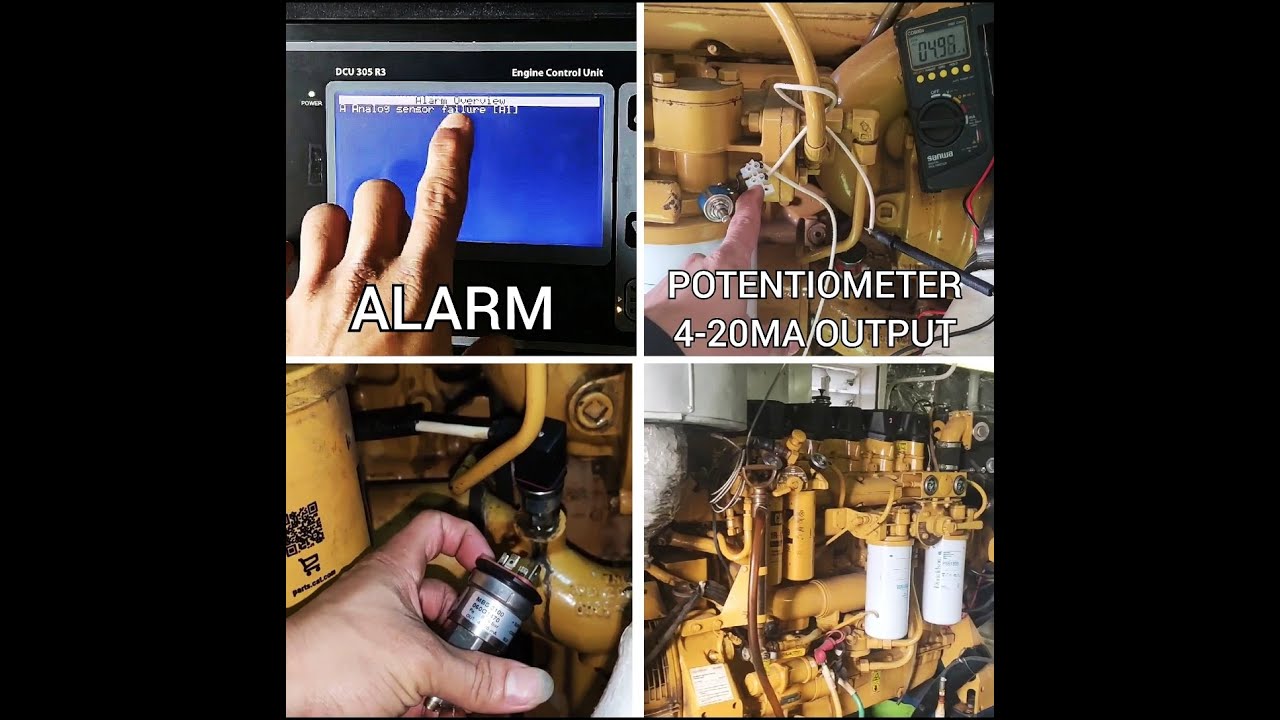 ANALOG SENSOR FAILURE ALARM ON EMERGENCY GENERATOR,CATERPILLAR - YouTube