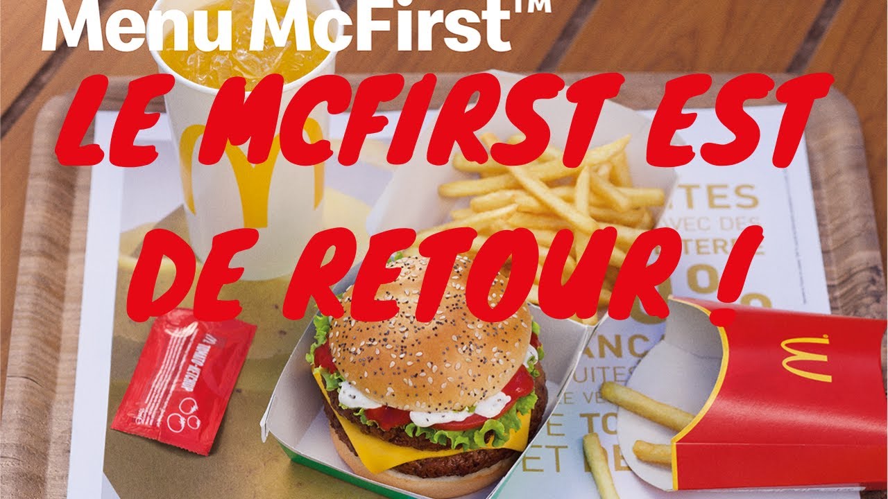 🛒 Le menu McFirst de retour chez McDonald's ! 😋 A quand le retour du ...