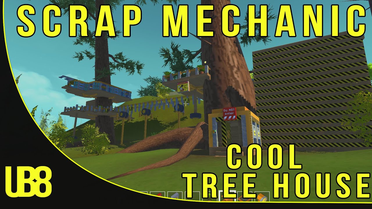 Scrap Mechanic - Cool Trees House #2 - YouTube