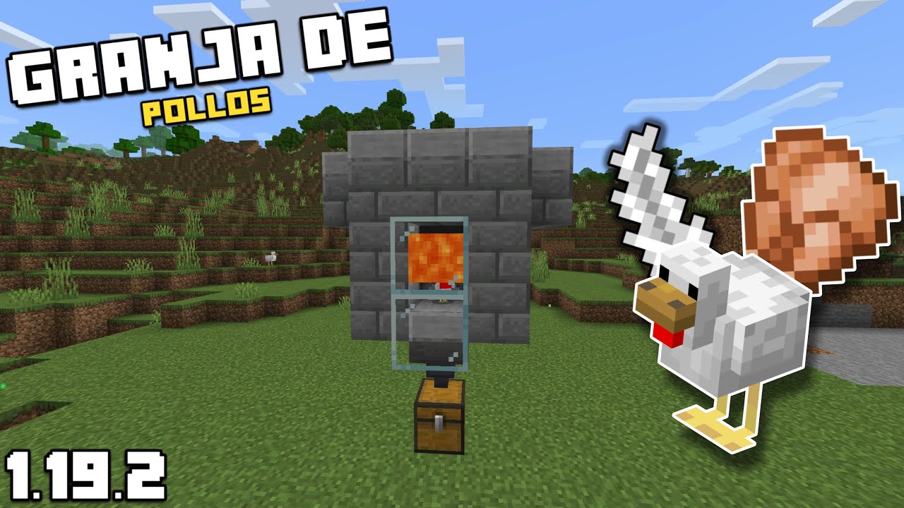 Granja INFINITA de Pollo, plumas y comida | Minecraft Bedrock | - YouTube