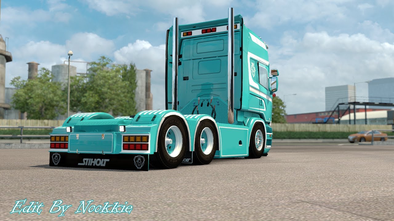 Euro Truck Simulator 2 # Scania C.Verbist & son R730 V8 Edit New Skin ...