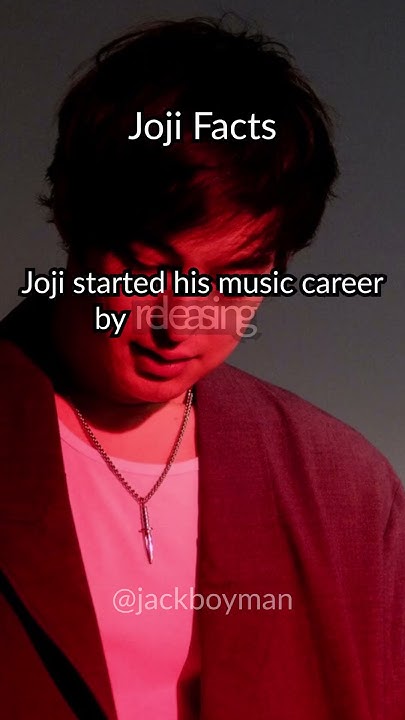 Joji started his music career - YouTube