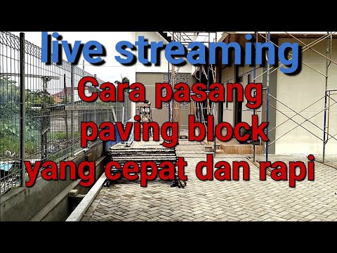 Cara pasang paving block yang cepat dan rapi - YouTube