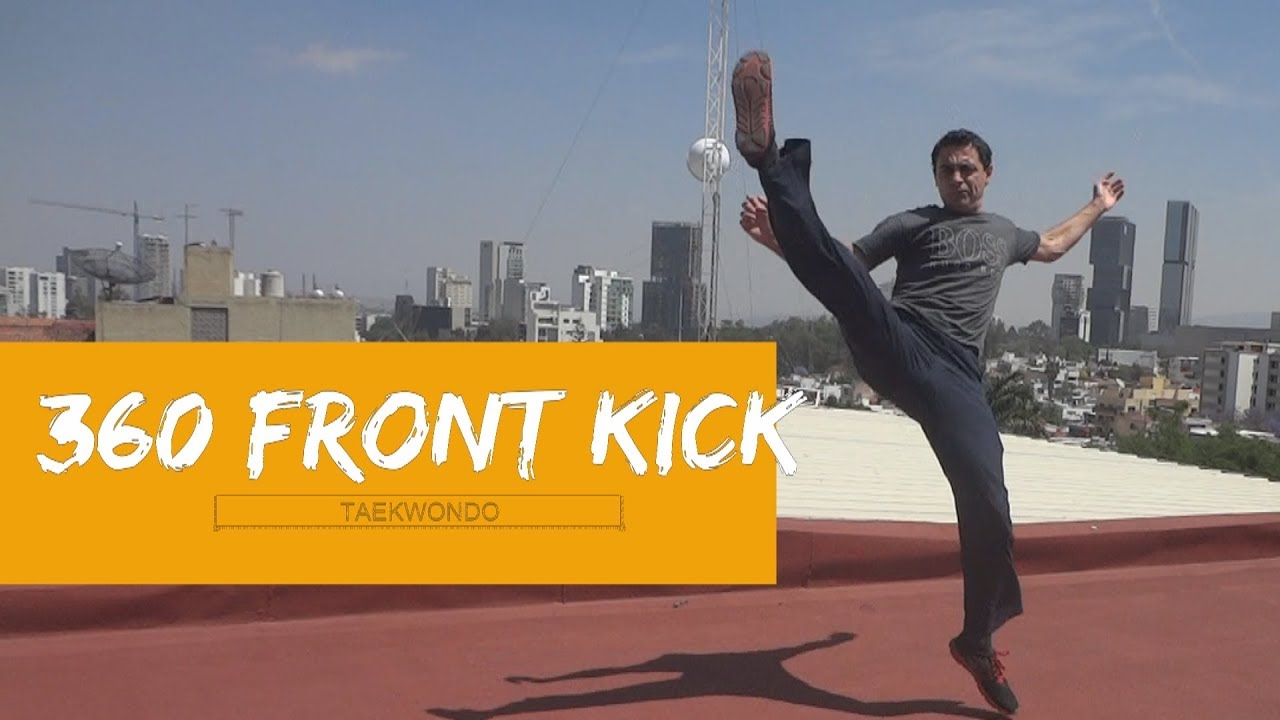 114. 360 Front Kick Tutorial tricking - YouTube