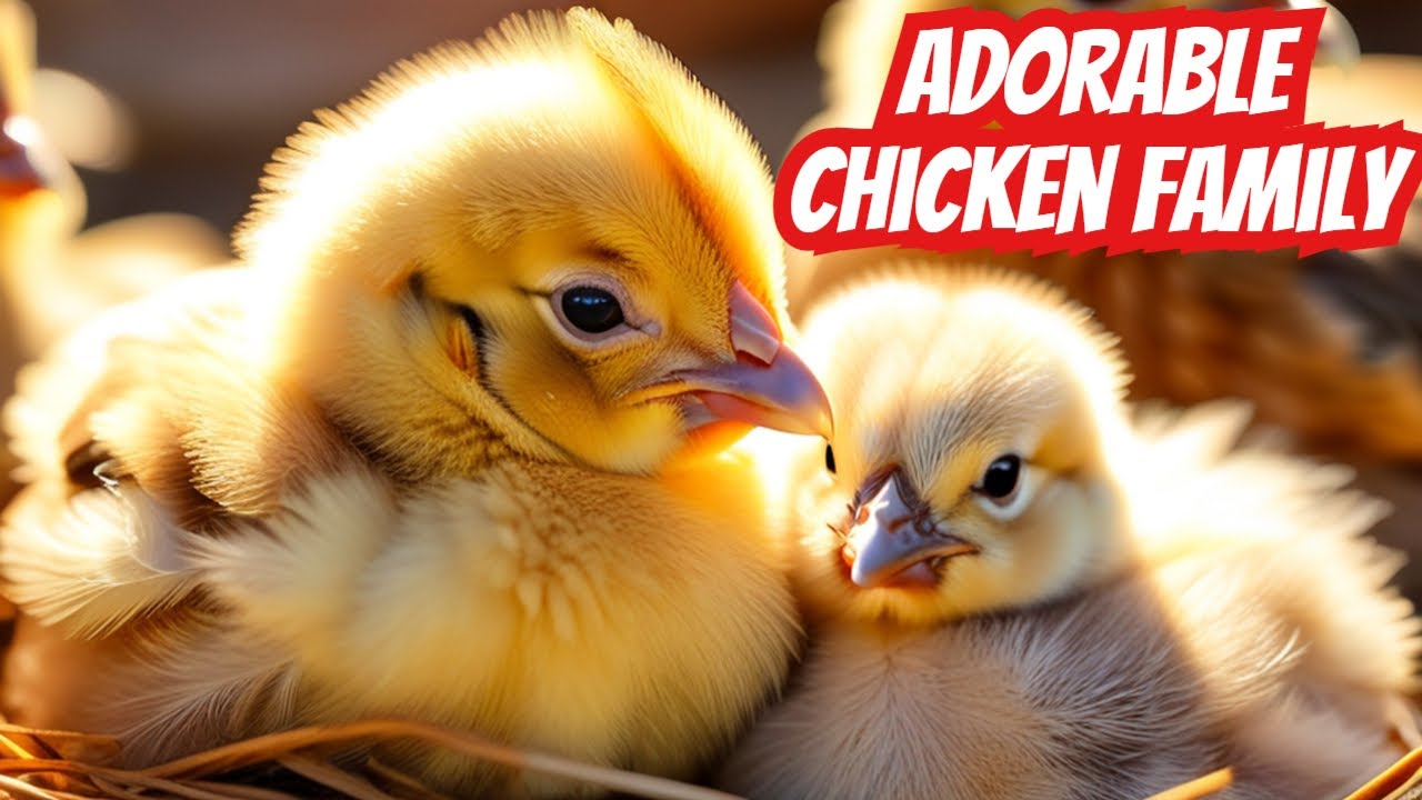 World Cute Chickens with Mother| Cute Chicks with Hen Chicken Family ...