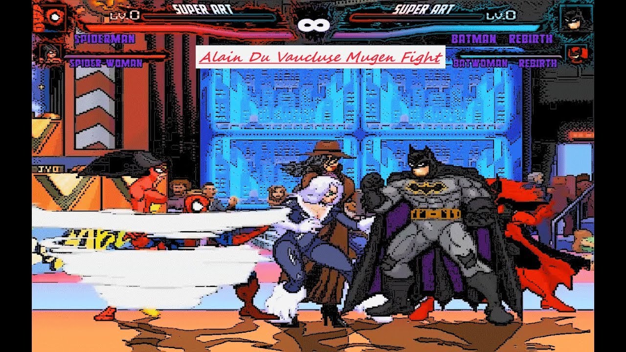 Mugen : Spiderman, Spiderwoman & Black Cat Vs Batman Rebirth, Batwoman ...