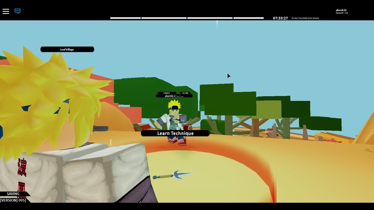 Showcasing Flying Thunder God Technique | Beyond | Roblox - YouTube