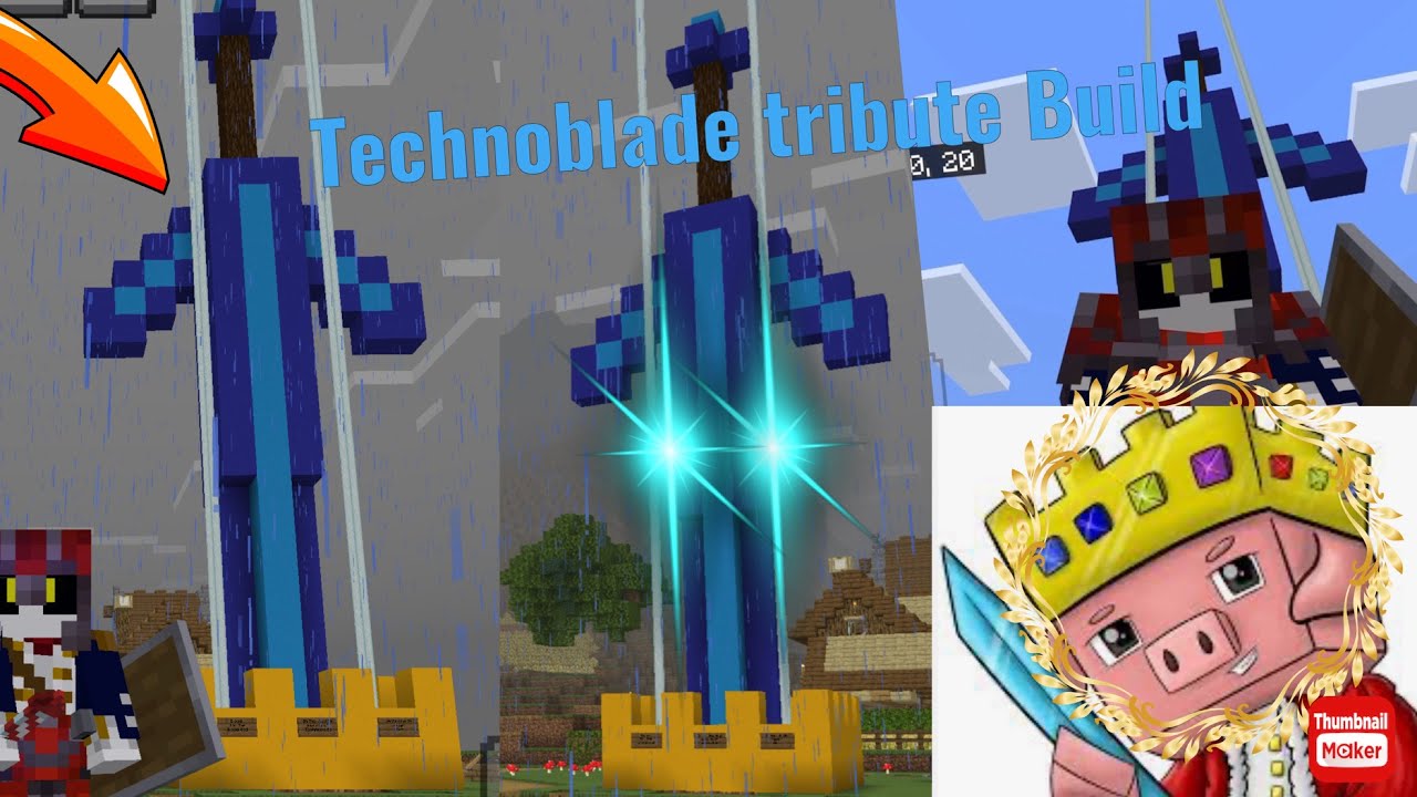 Technoblade build tribute #technoblade #technobladeneverdies - YouTube