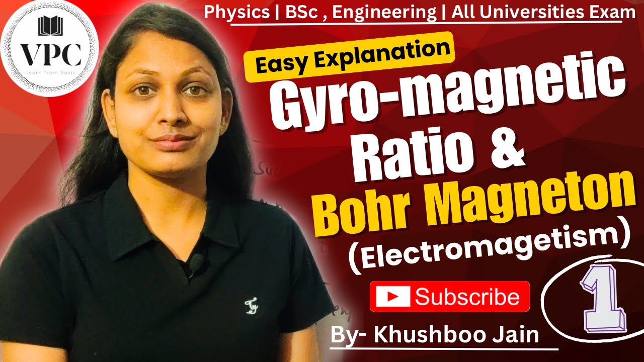 🧲Gyromagnetic Ratio & Bohr Magneton | lect.-01 | #electromagnetism # ...