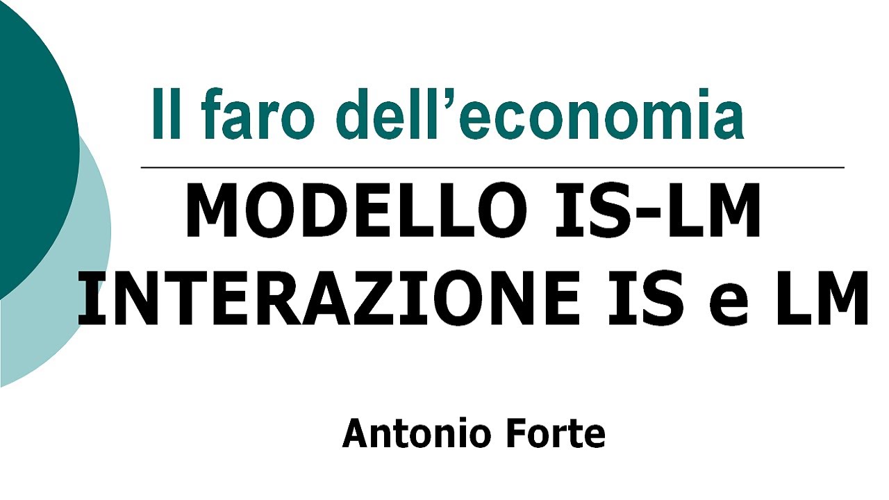 Lezione: modello IS-LM, l'interazione tra IS e LM (politiche fiscali e ...