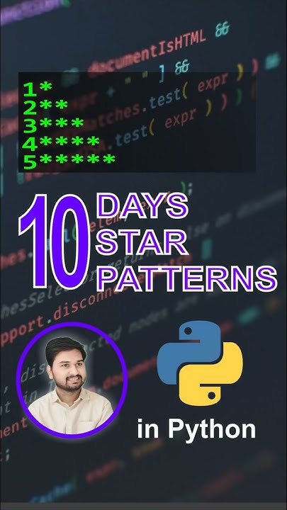 10 Days 10 Patterns Program's in Python 🐍👨‍💻 #coding #python #pythonchallenge #codeeveryday # ...