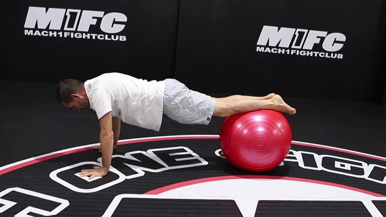 Yoga - Core work with a fitball - YouTube