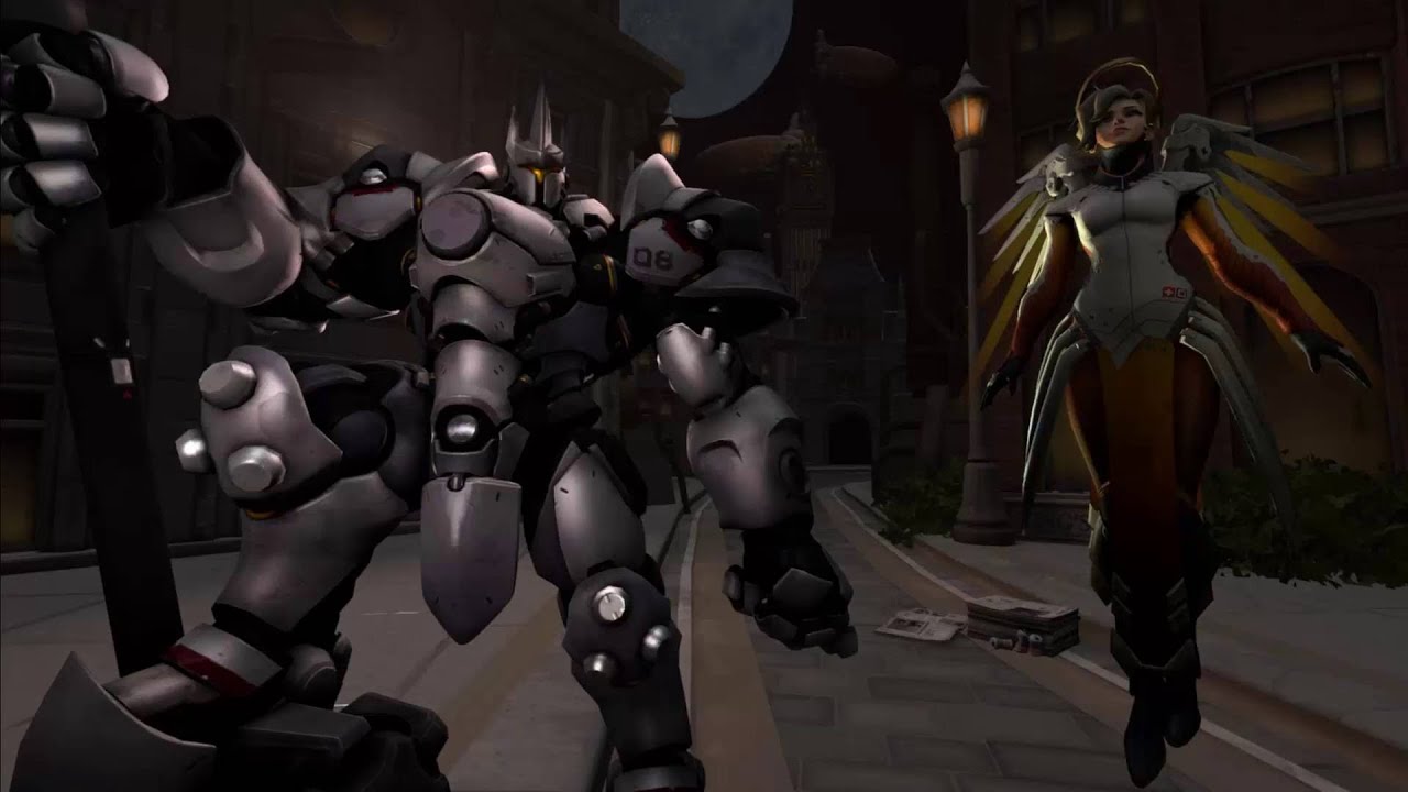SFM Speedart - Overwatch Reinhardt & Mercy - YouTube