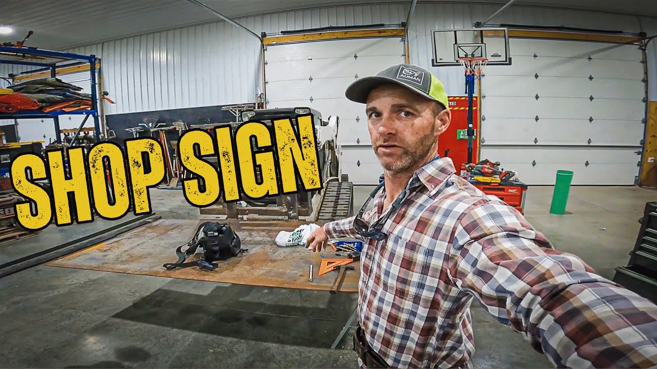 How We Built our Custom Shop Sign! - YouTube