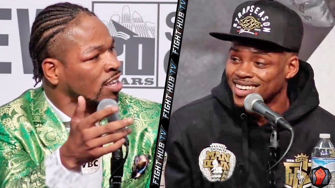 HEATED! ERROL SPENCE & SHAWN PORTER GO AT IT AT POST FIGHT PRESS ...