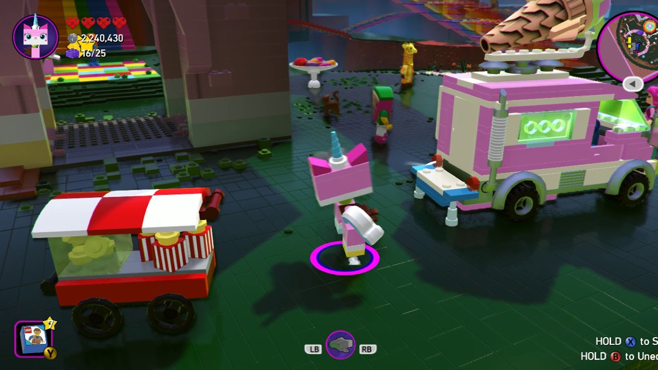 The LEGO Movie 2 Videogame 100% Walkthrough part 15:Planet Unikitty ...