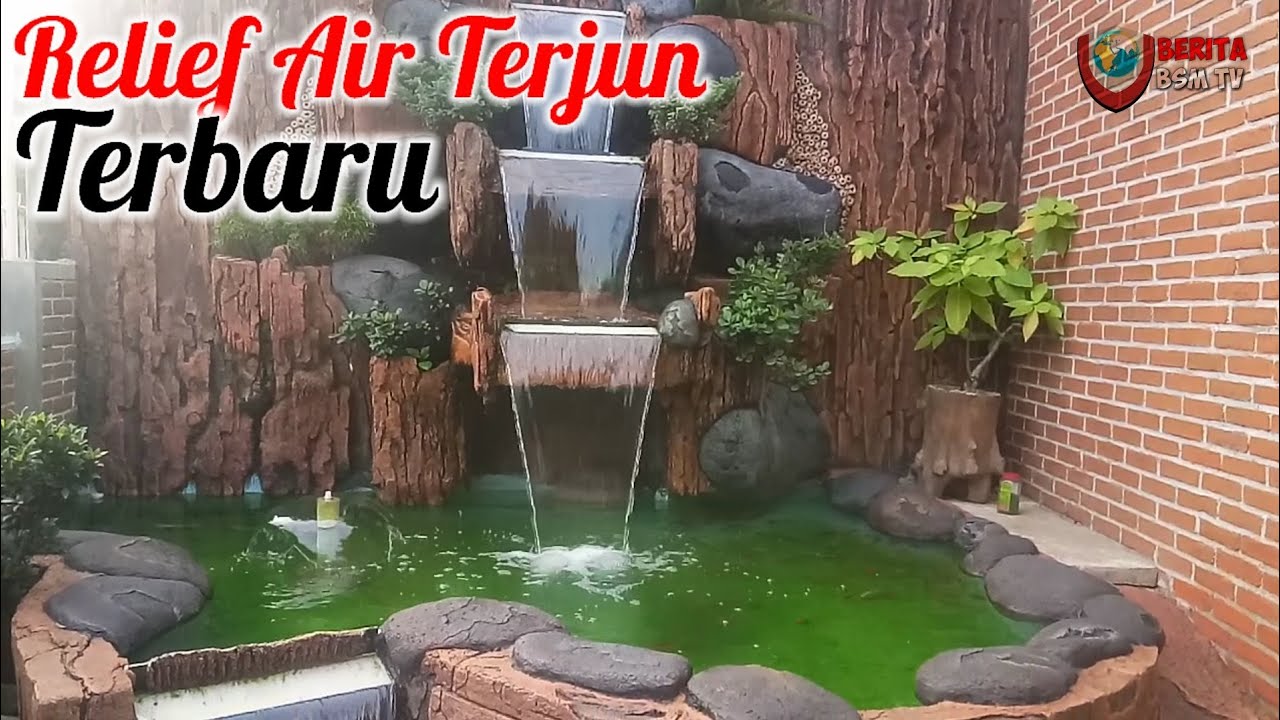 Relief Taman Air Terjun Minimalis | Model Terbaru - YouTube