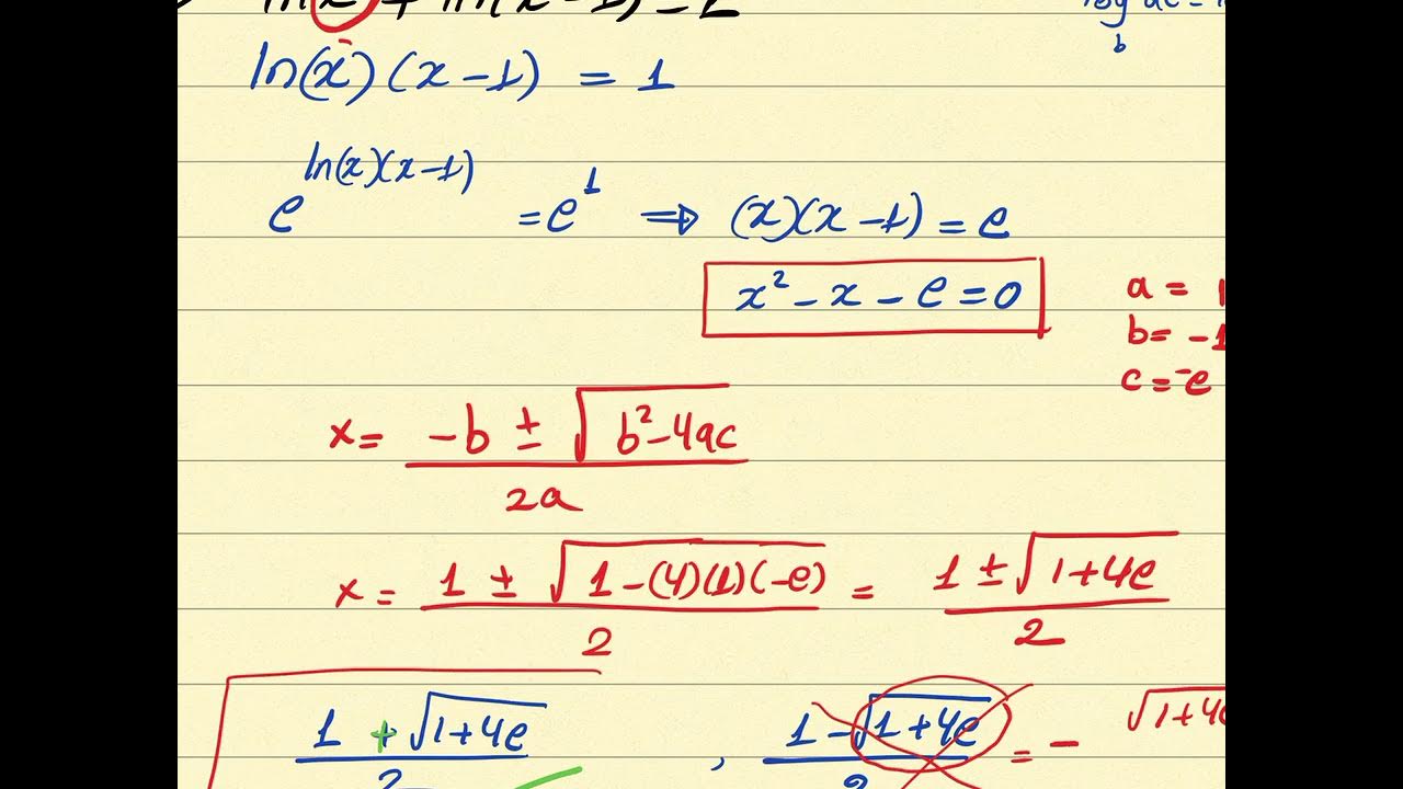 Lecture#13(solving exponential and logarithmic equations-part#2) - YouTube