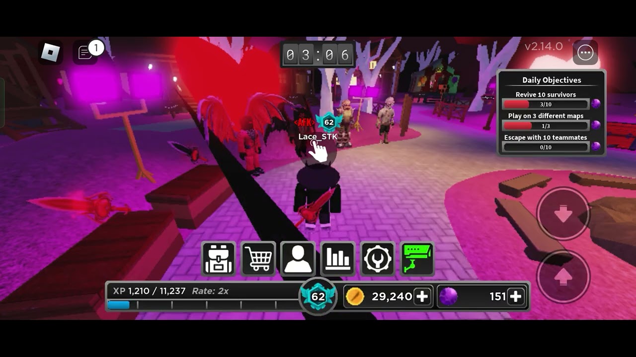 'Umbra's Heart' ️‍🔥 | Showcase | Valentines Sword, Survive The Killer ...