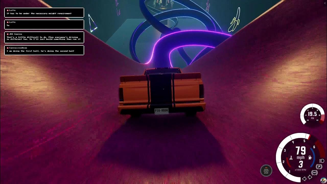 BeamNG LIVE! - Neon Parkour Speedrun Attempt 2 - YouTube