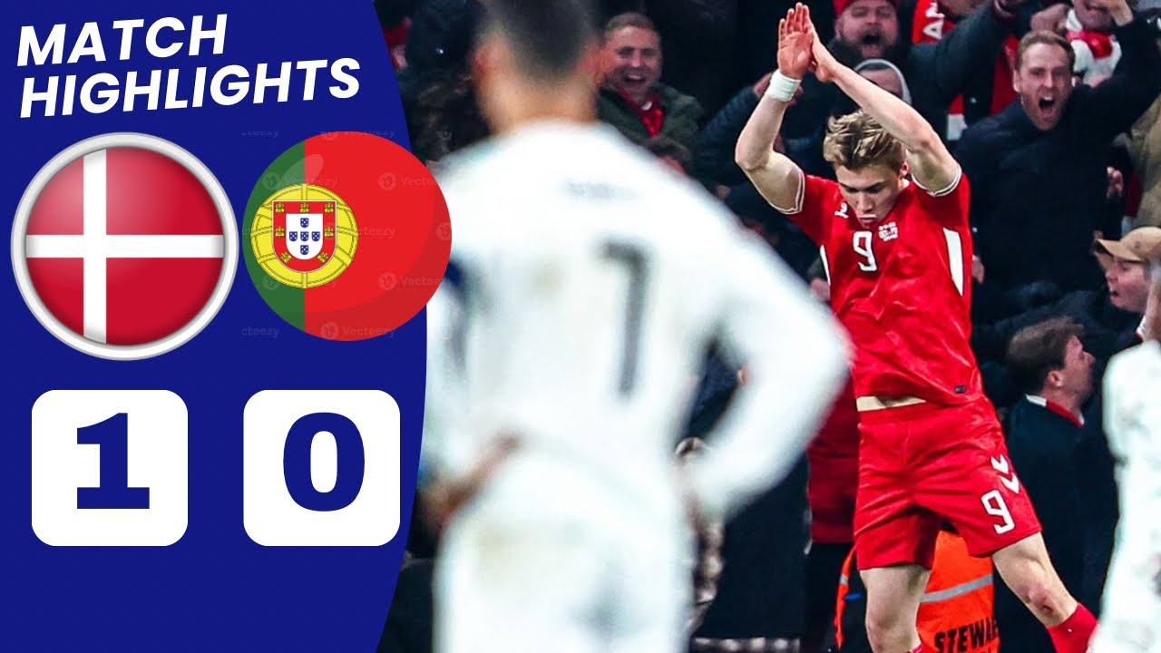 Denmark vs Portugal (1-0) HIGHLIGHTS | Hojlund Goal vs Portugal. - YouTube