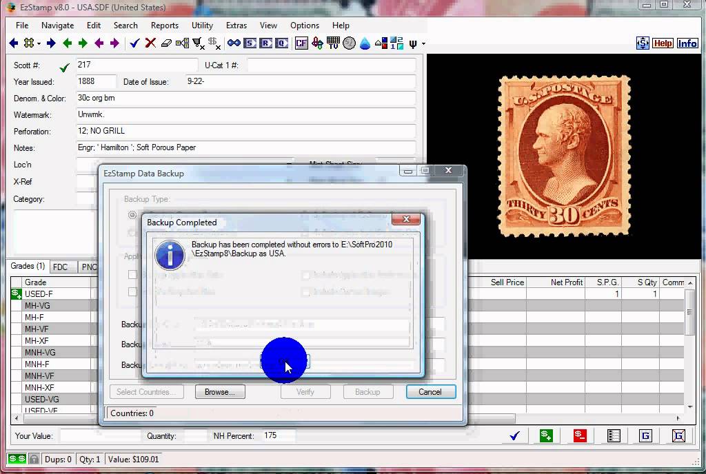 EzStamp v8 Backup Restore - YouTube
