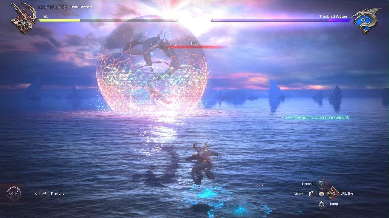 FINAL FANTASY XVI. Leviathan boss (final fantasy mode) - YouTube