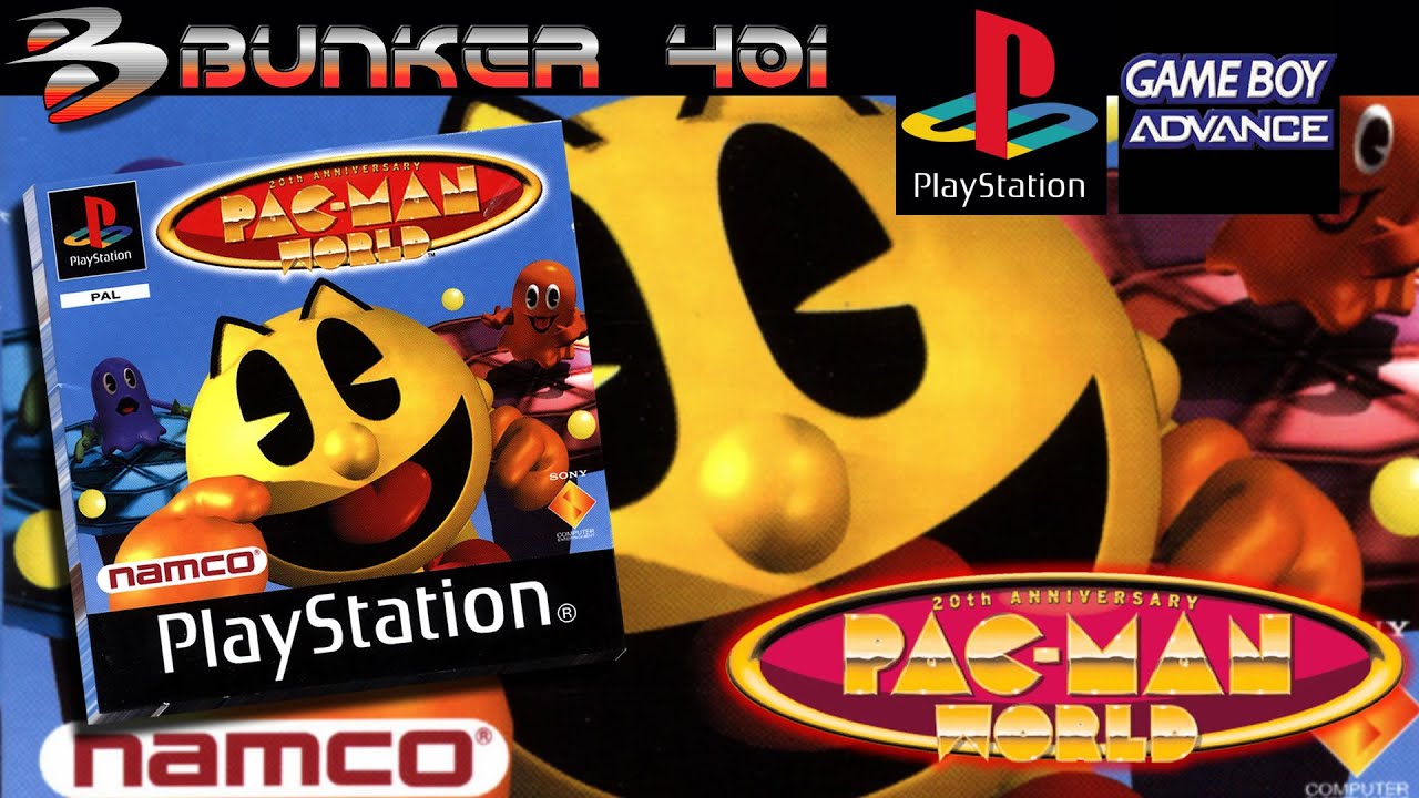 Pac-Man World (Namco)(1999) | Playstation | Gameboy Advance | GamePlay ...