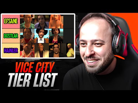 GTA VİCE CİTY KARAKTERLERİNİ SIRALADIM | GTA Characters Tier List