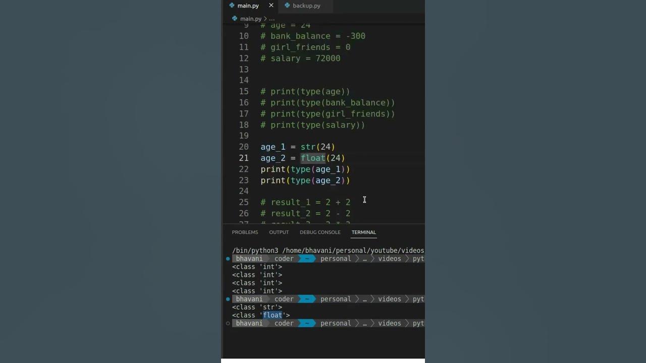 Python Tutorial Integer Data Type Type Casting Operations Tamil Youtube
