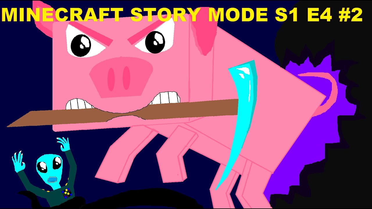 RUEBEN THE HERO PIG! [S1 E4 #2] MINECRAFT: STORY MODE - YouTube