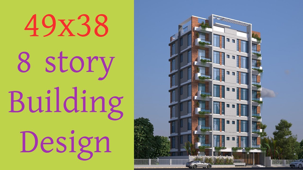 8 Storied Building Design - YouTube