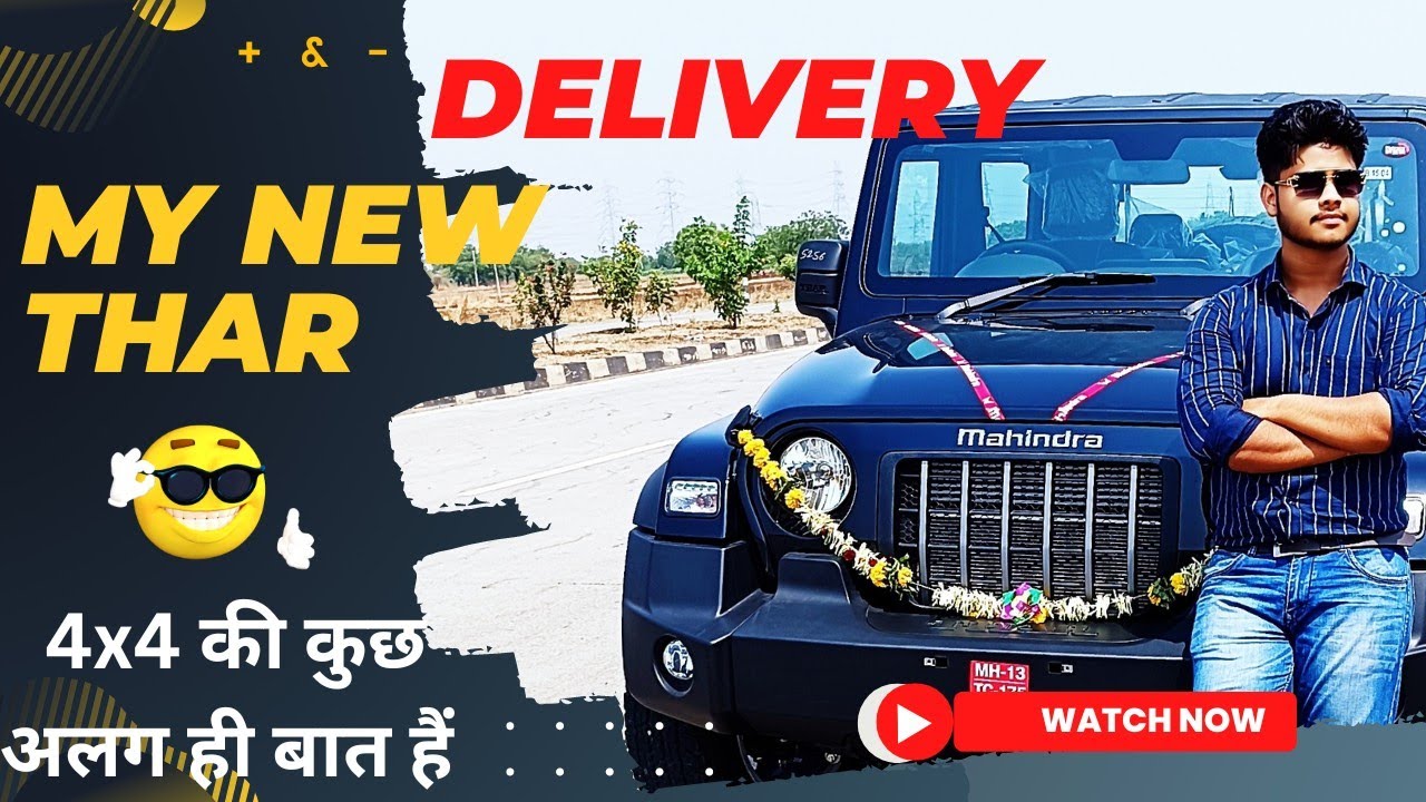 Thar Delivery | 2023 Thar Delivery | Thar 4x4 delivery New | Black ...