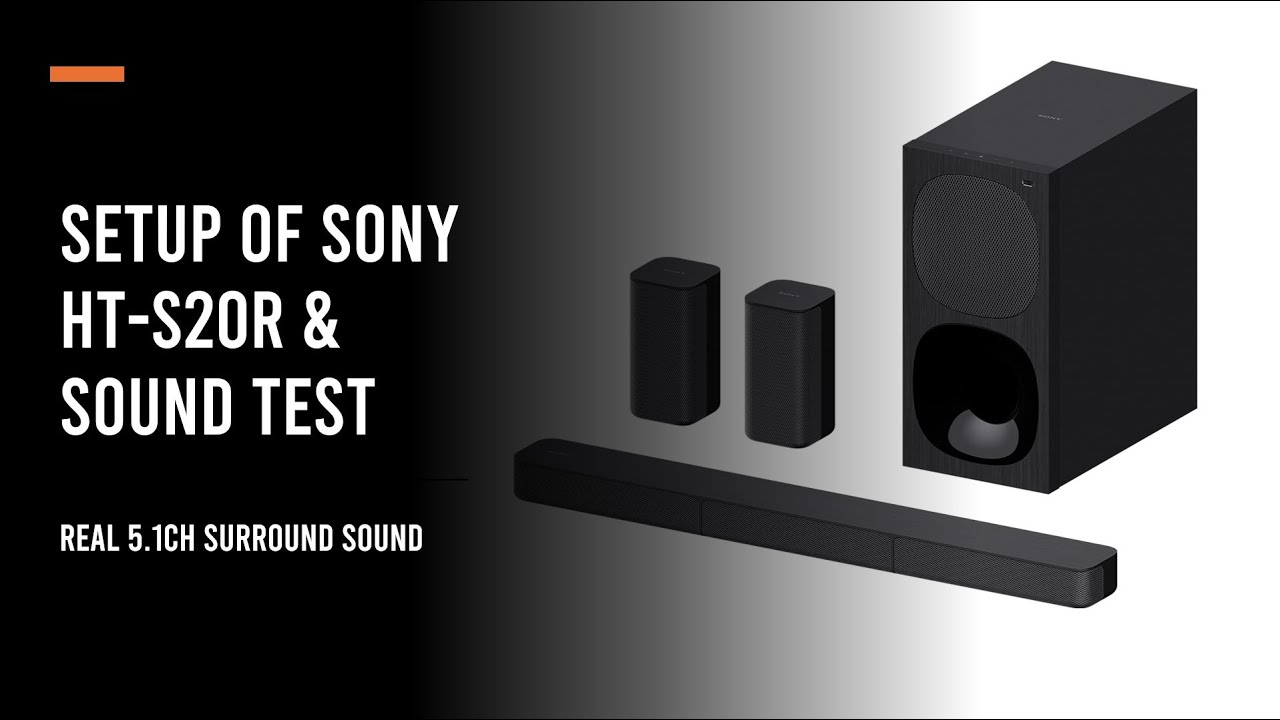 Sony HT-S20R Setup & Sound Test - YouTube