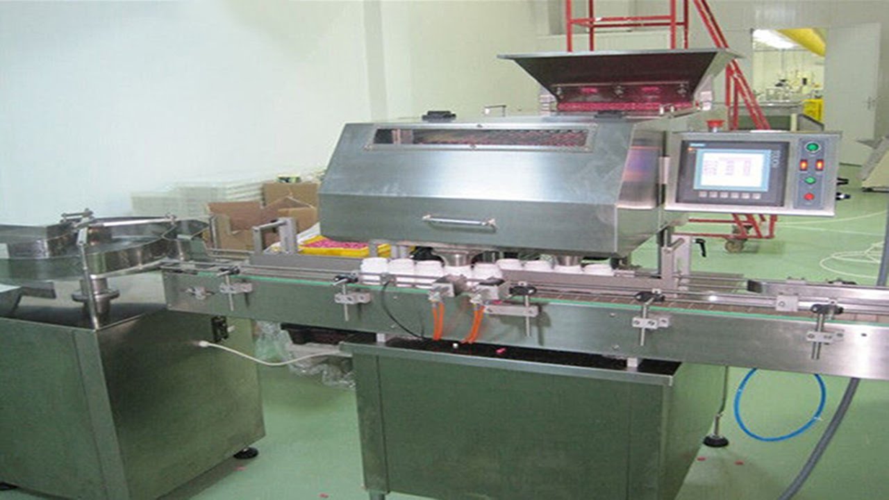 electronic weigher counting filling bottling machine automatic capsules ...