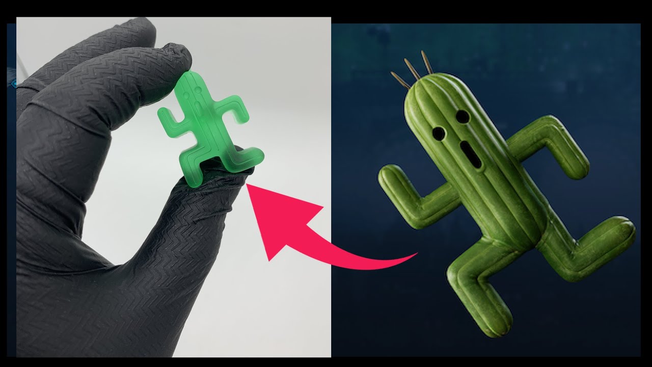 サボテンダー作ってみたI made a monster Sabotender from FF7 using resin【FINAL ...