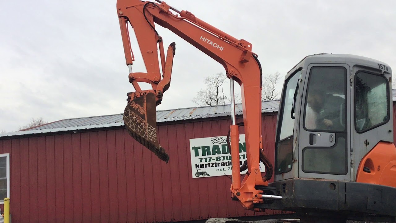 HITACHI ZX50U EXCAVATOR - YouTube
