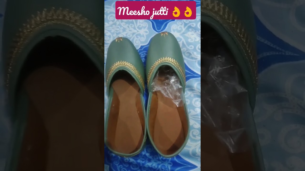 meesho jutti hall 👌🥰 green - YouTube