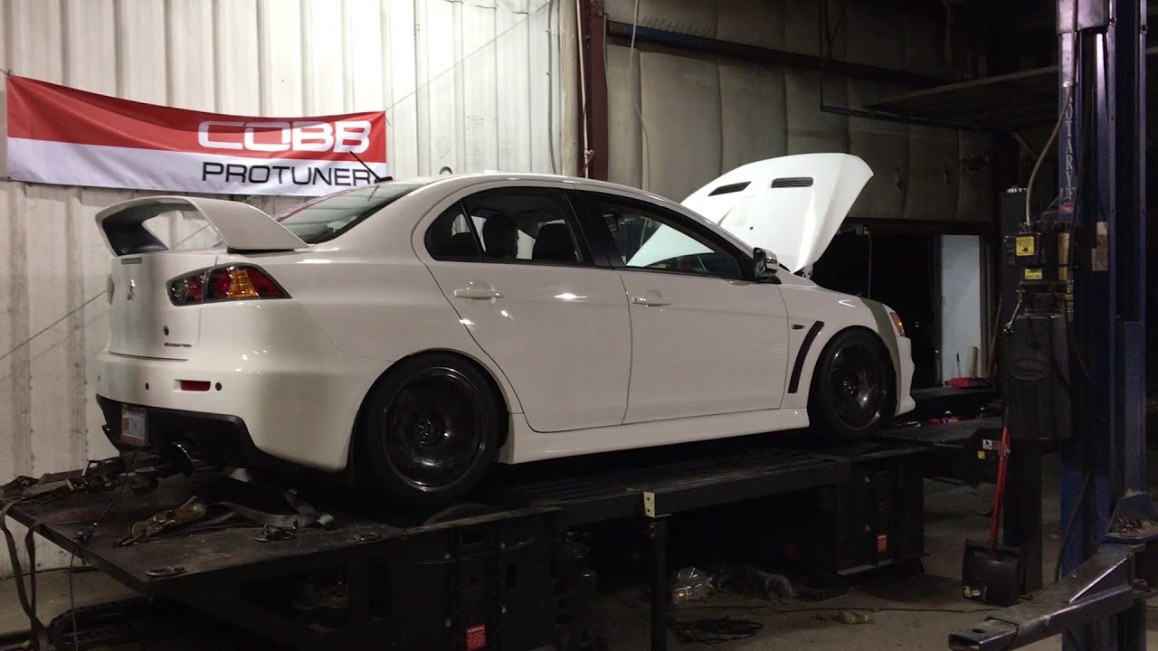 Evo X Dyno Run Full Exhaust - YouTube