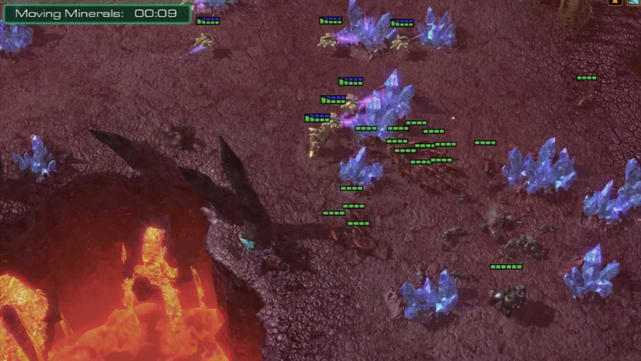 The Xel'Naga Games Fire Map - Moving Minerals - YouTube