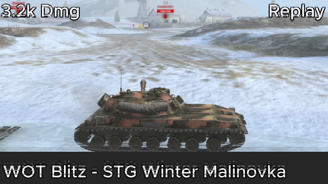 WOT Blitz – 🇷🇺 STG auf Winter Malinovka: Knappes 3.2K DMG Match - YouTube