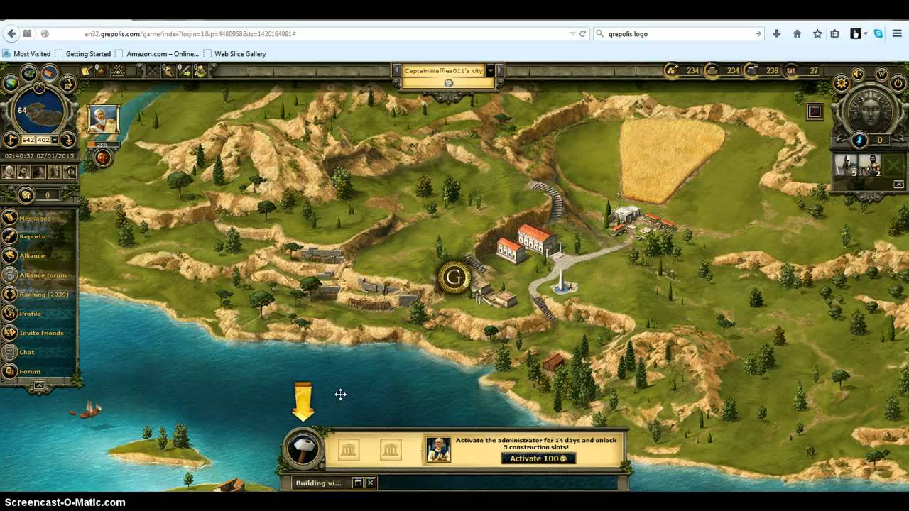 Grepolis starting new world (tutorial) - YouTube