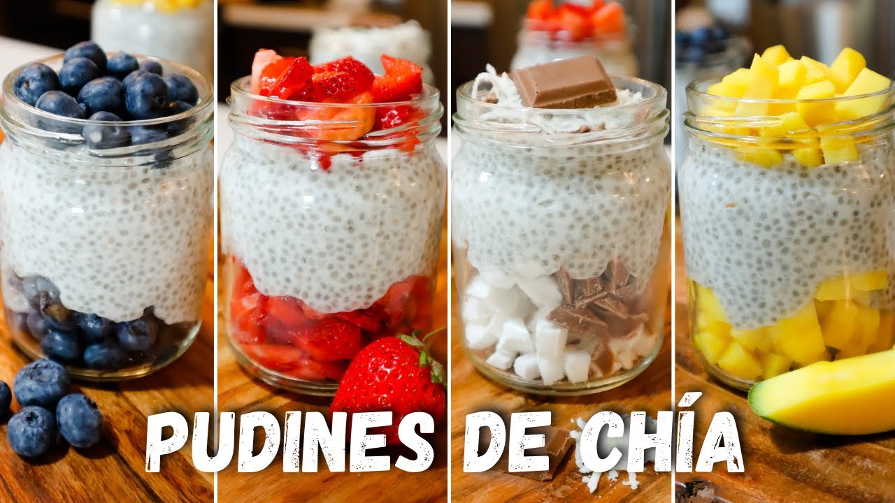 PUDINES DE CHIA CON FRUTA - YouTube
