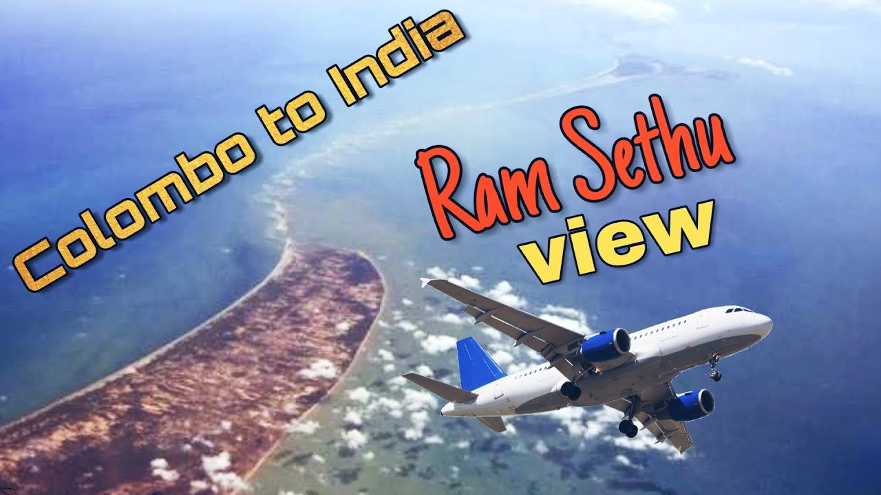 Colombo To India Ram Setu Bridge Flight View HD Video | Minutes Vlog ...