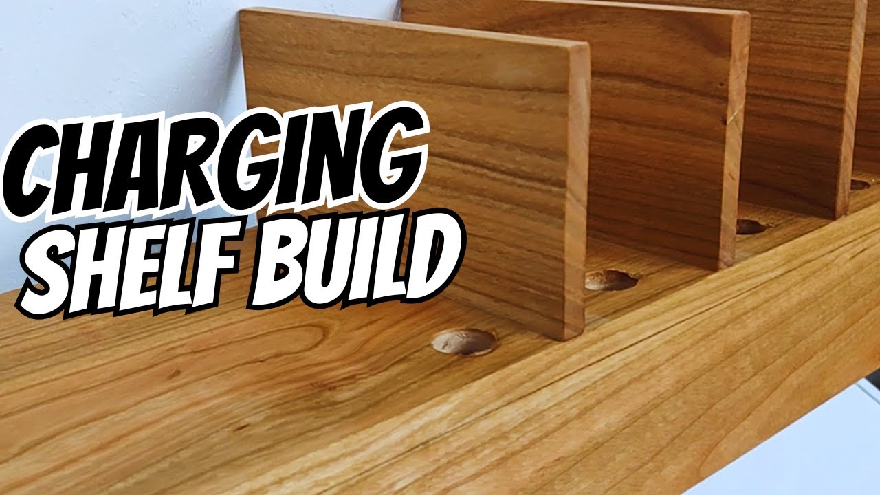 Building a Charging Station Shelf to De-Clutter My Life - YouTube