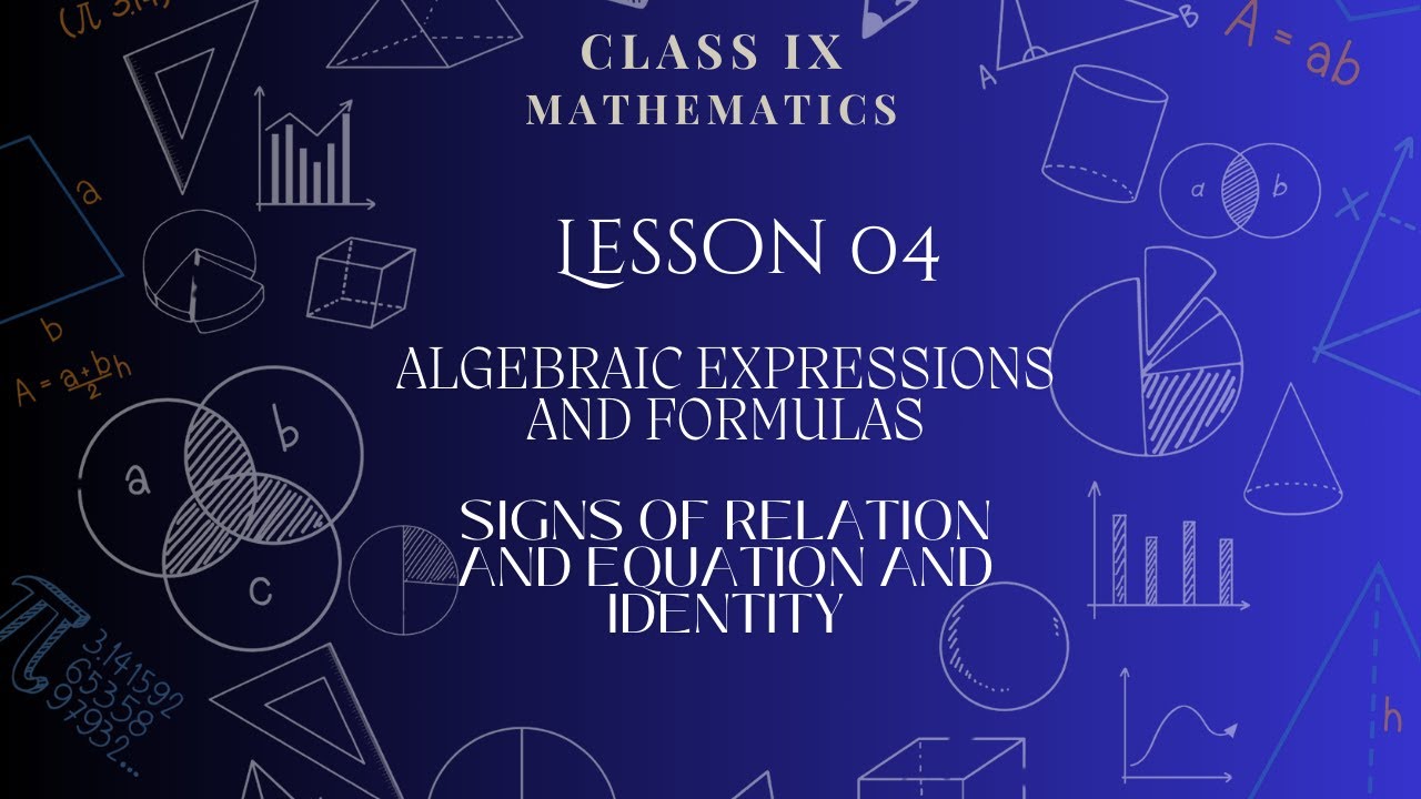 Class IX, Algebraic Expressions and Formulas, Lesson 04, Signs of ...
