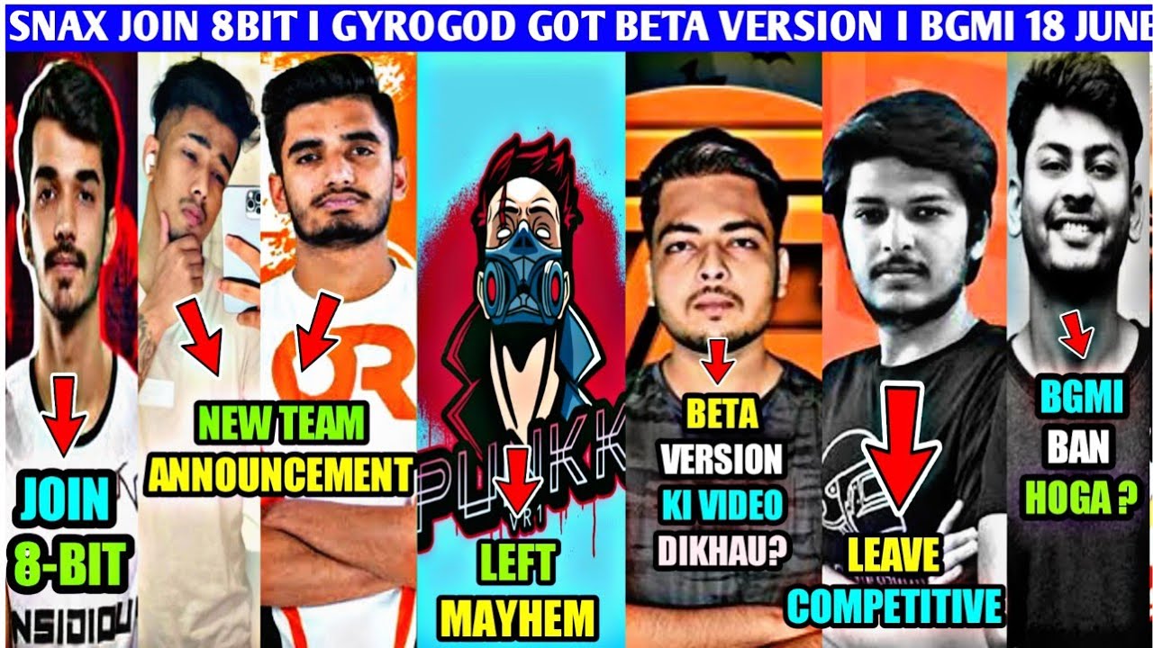 SNAX JOINING 8-BIT | PUNKK LEFT MYM | MAVI SCOUT NEW TEAM | MAFIA LEFT ...