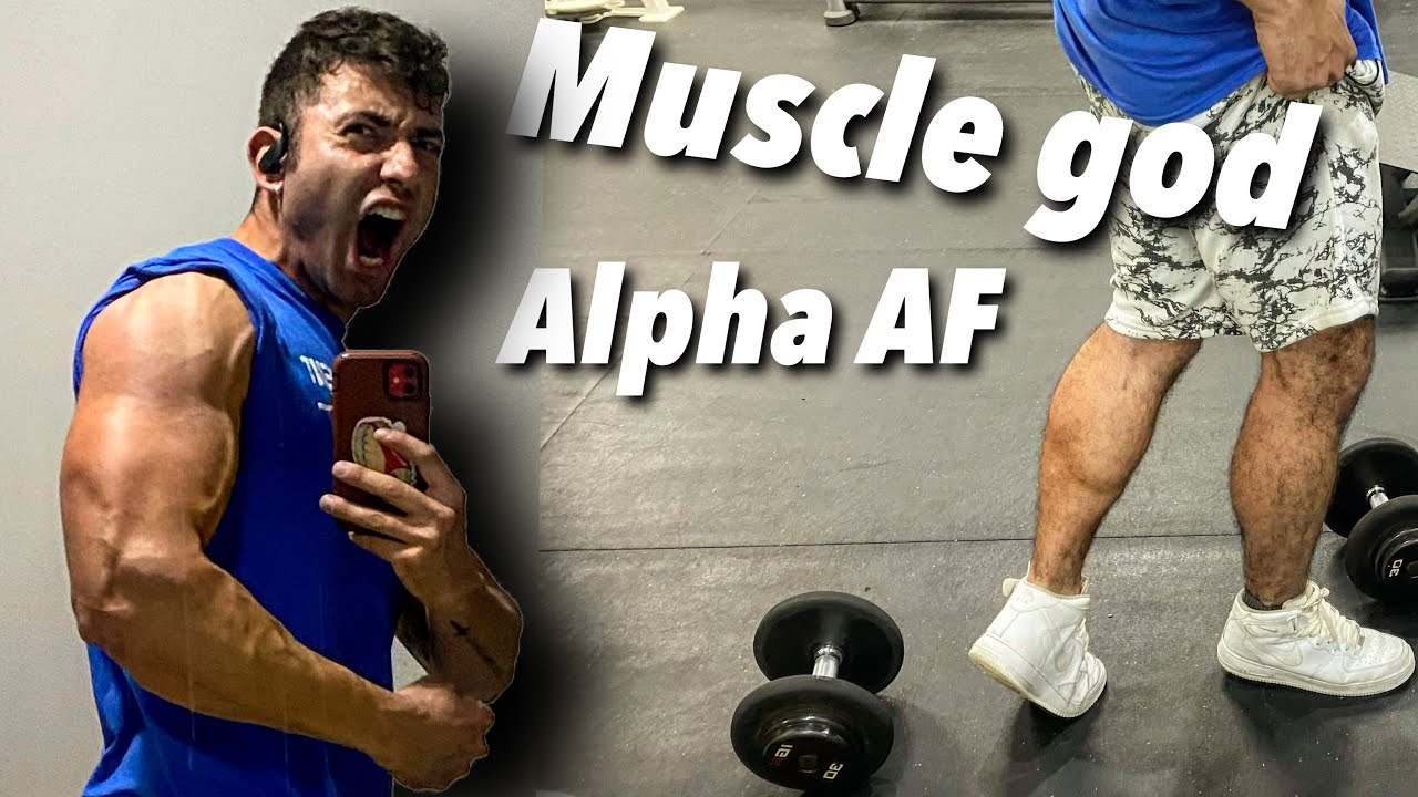 Muscle god Alpha Bodybuilder at The Gym | Jersey Flex - YouTube