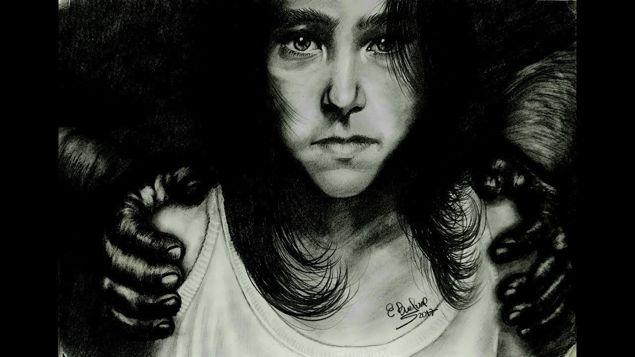 Making of Drawing Woman Slave. TimeLapse - YouTube